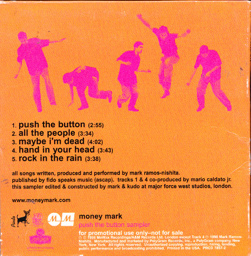 Money Mark – Push The Button Sampler [Promo] (CD, US) | Pop-Catastrophe ...