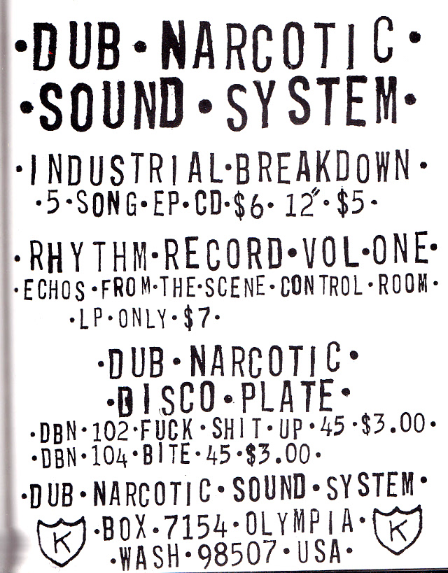 Dub Narcotic Sound System – Industrial Breakdown (CD, UK) | Pop ...
