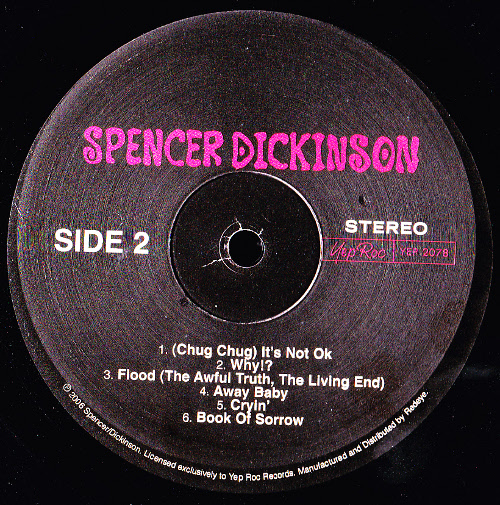 Spencer Dickinson (LP, US) | Pop-Catastrophe.co.uk