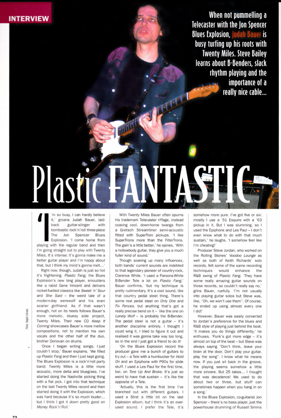 Judah Bauer / Twenty Miles / The Jon Spencer Blues Explosion – Guitar ...