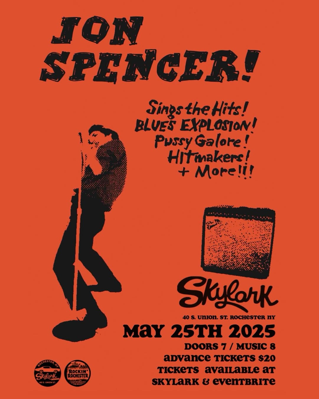 Jon Spencer – Skylark Lounge, Rochester, New York, US (25 May 2025 ...